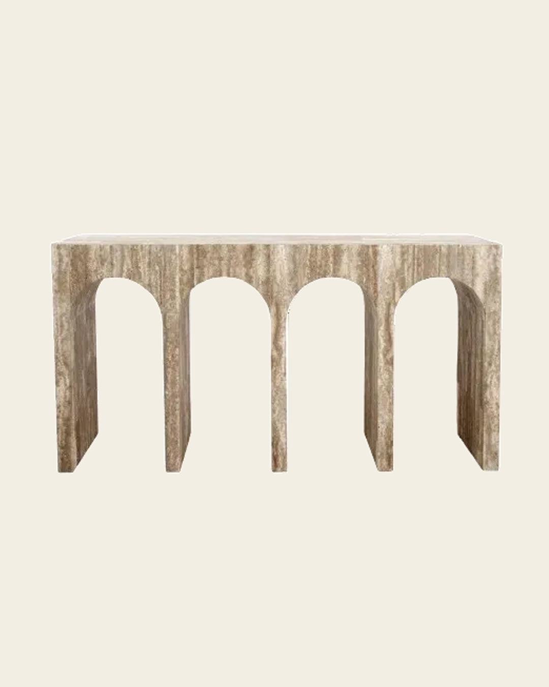 TRAVERTINE ARCH CONSOLE – The House of Metric